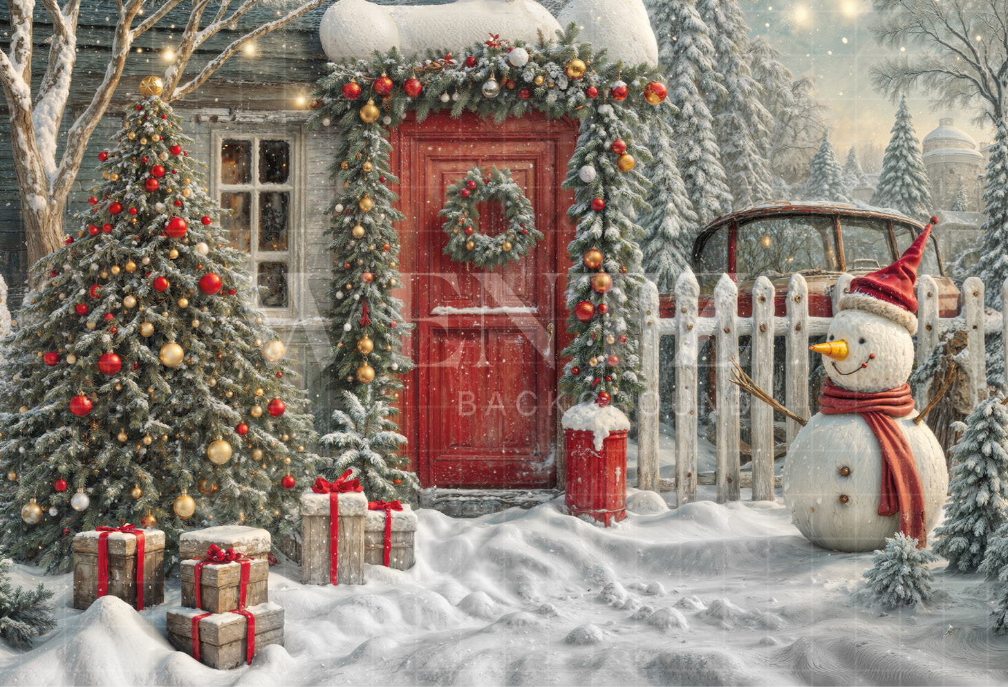 rustic christmas wallpaper